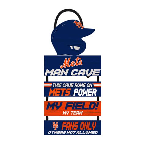 New York Mets Helmet Man Cave Dangle Sign Fan Treasures