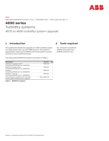 Abb 4690 Series Upgrade Procedure Manualzz