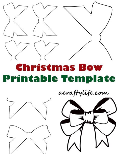 Bow Template Printable Free Free Printable