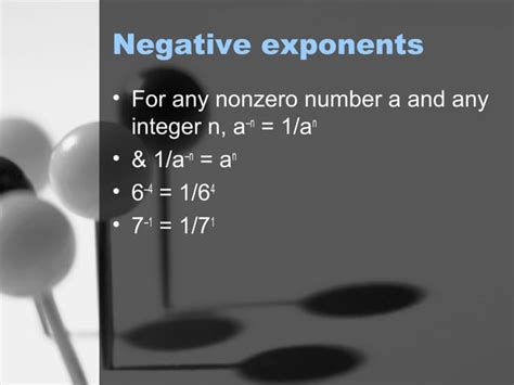 Zero And Negative Exponents Ppt Physics Science