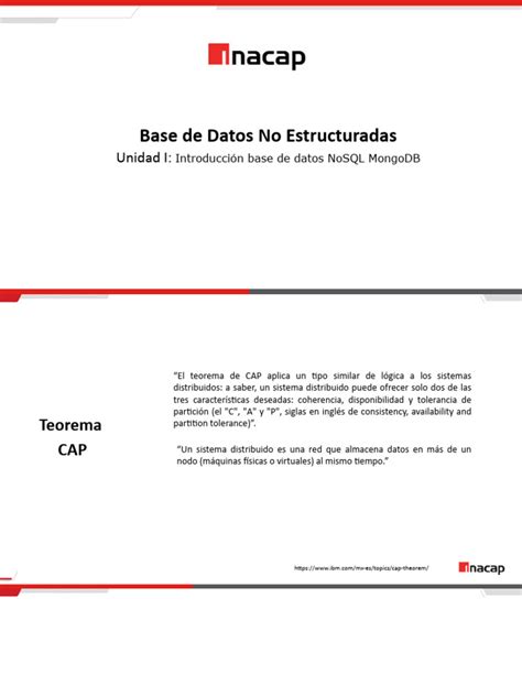 Base De Datos No Estructuradas Unidad I Parte 1 Pdf No Sql Bases
