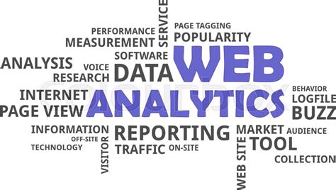 A Word Cloud Of Web Analytics Related Stock Vector Colourbox