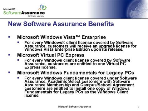 Microsoft Software Assurance For Academic Licensing Programs Microsoft
