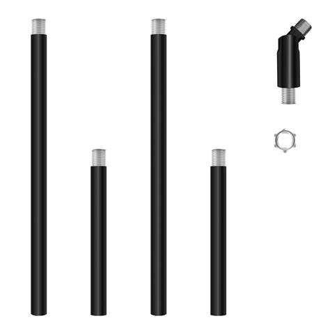M10 Threaded Extension Poles Lighting Fixture Downrods Stems And 180