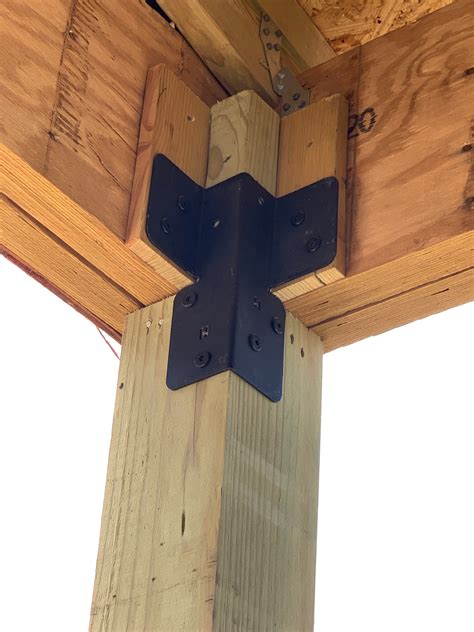 H4 Gprv Porch Roof To Post Bracket For Double Lvl