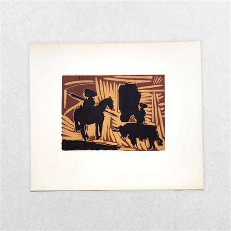 Pablo Picasso Linogravures Avant La Pique Hornseys Gallery Ripon North Yorkshire