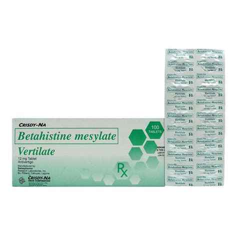 Buy Rx Vertilate 12 Mg Tablet Online Southstar Drug