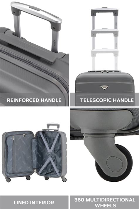 56x36x23cm Safir Carry On Cabin Case Flight Knight