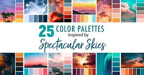 25 Color Palettes Inspired By Spectacular Skies And Pantone Classic