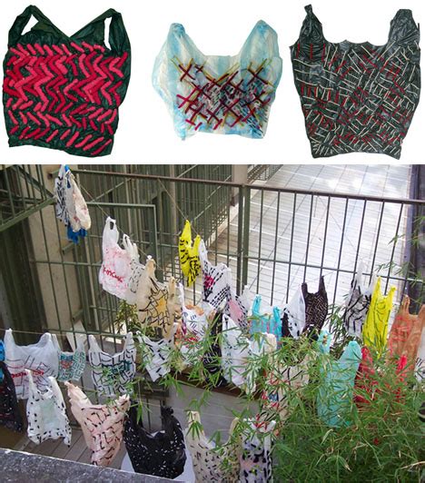 Plastic Bags Repurposed Into Stunning Embroidered Canvases Recyclenation