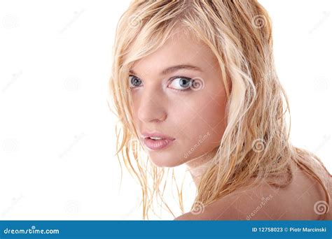 Beautiful Blond Teen Woman Stock Image Image Of Face 12758023