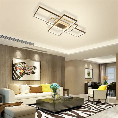 White Rectangular Led Semi Flush Mount Ceiling Light Haodirect