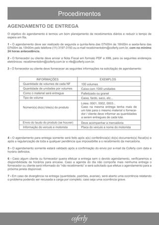 Agendamento De Entrega Coferly Pdf
