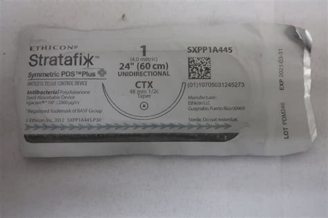 New Ethicon Sxpp1a445 Stratafix Symmetric Pds Plus Knotless Tissue
