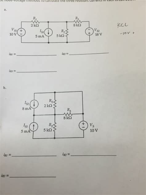 Solved Node AnalysisCalculate Resistors Current Chegg