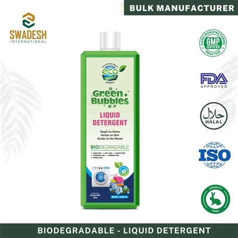 Eco Friendly Biodegradable Liquid Detergent 500ml Packaging Type