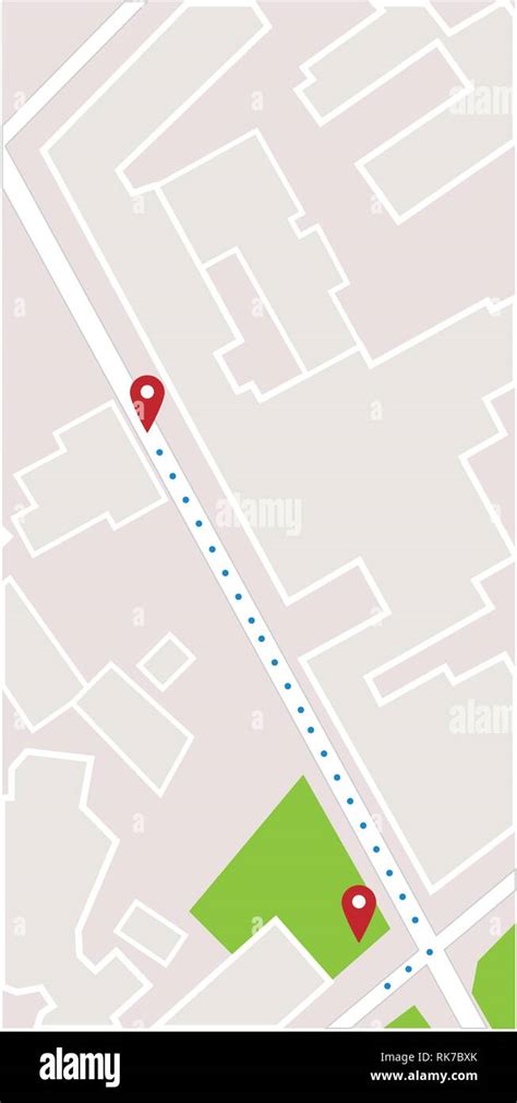 GPS Navigator Navigation City Map Vector Illustration Navigation Concept With Pin Pointer