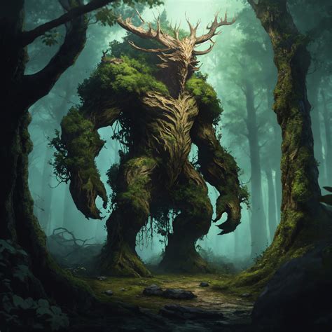 Lexica A Fantasy Monster That Is A Guardian Of The Forest Large In
