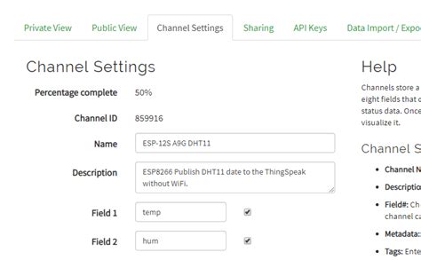 esp8266 publish data to thingspeak without wi fi