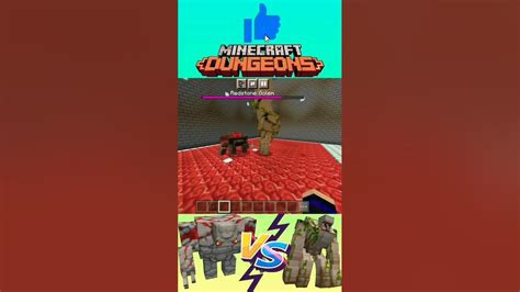Mutant Iron Golem Vs Redstone Golem Fight Minecraft Viral Shorts