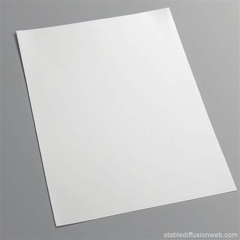Realistic Blank A4 Sheet Stable Diffusion Online