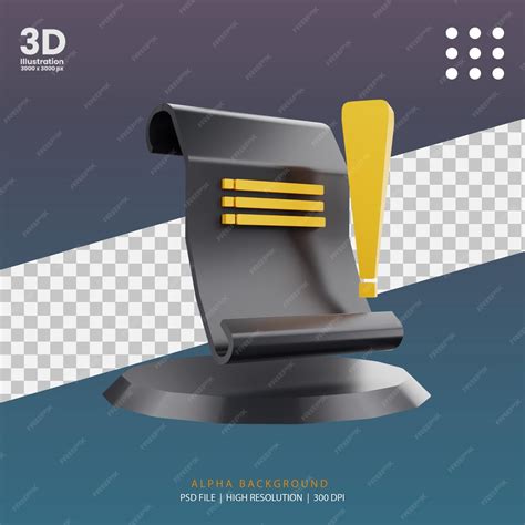Premium Psd 3d Render New Informations Illustration