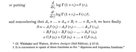 mathematics why is the digamma function always denoted with the