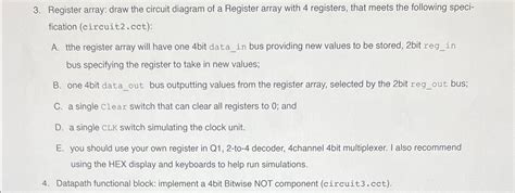 Solved Register Array Draw The Circuit Diagram Of A Chegg