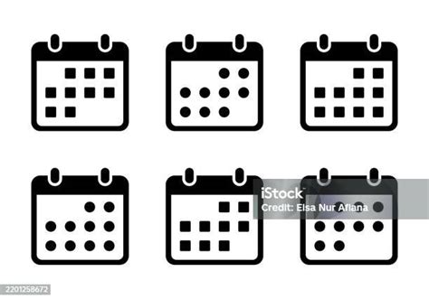 달력 이벤트 아이콘은 트렌디 한 스타일로 컬렉션을 설정합니다 날짜 일정 계획자 기호 0명에 대한 스톡 벡터 아트 및 기타 이미지 0명 개념 개념과 주제 Istock