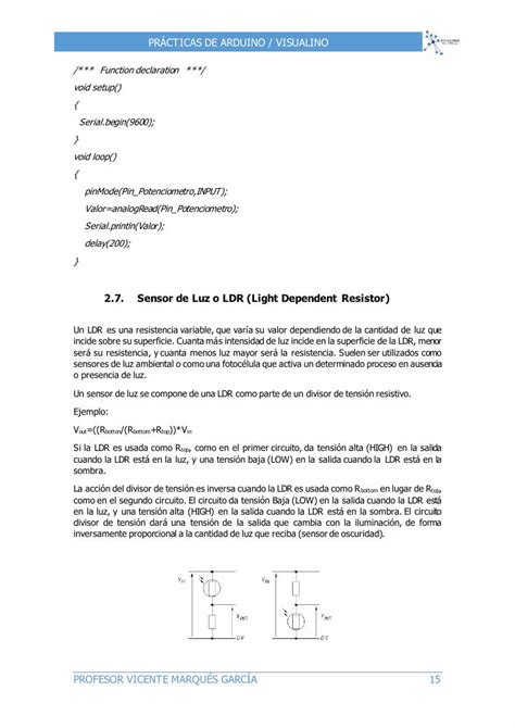 (PDF) PRÁCTICAS DE ARDUINO / VISUALINO - …¡cticas Arduino... · Prácticas con Arduino Nivel I 64 ...