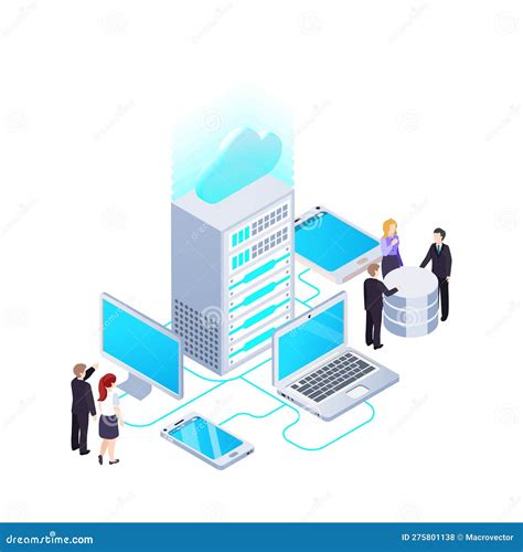 Data Storage Concept Stock Vector Illustration Of Access 275801138