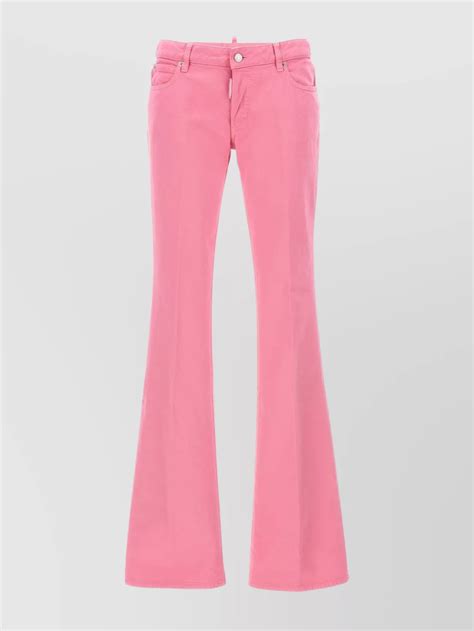 Dsquared2 Flare Waist Jeans With Pockets And Loops The Fashion Square