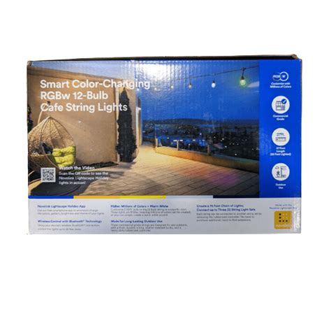 Novolink Outdoor 2742 Ft Edison Bulb Led String Light With Rgbw App