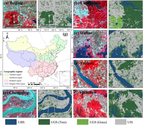 Examples Of Urban Blue Green Gray Sample Dataset Ubggset For Six Download Scientific Diagram
