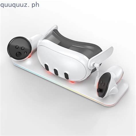 Quu Charging Dock For 3 Fast Charging Station Vr Headset Controllers Charging Adapter Dock Vr