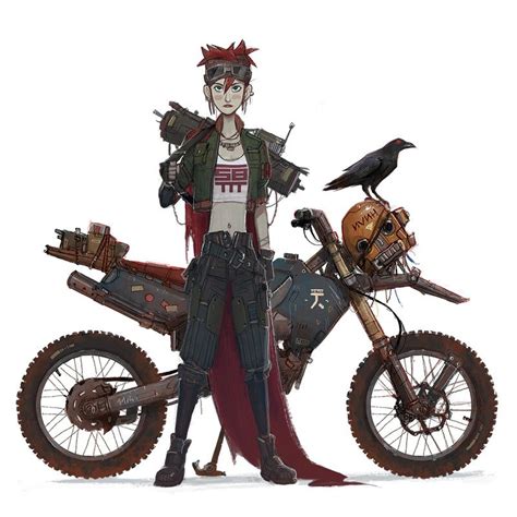Artstation Post Apo Girl Serge Birault Female Character Design