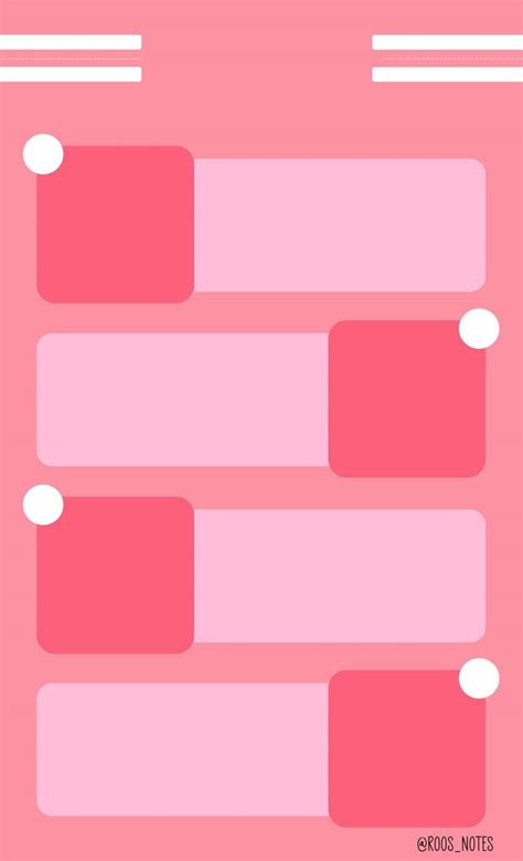 A Pink Background With White Circles And Rectangles On The Bottom Half