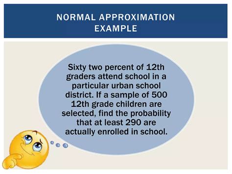 normal approximation to binomial distribution pptx