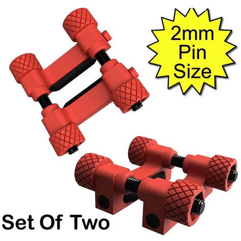 Bipolar 6mm Conductive Rubber Nipple Clamp Electrodes Red Joannes