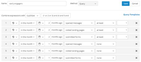 Using Query Templates For Segmentation Act On Connect Home