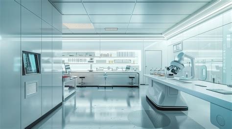 Premium Photo Cuttingedge Tech University Laboratory Workspace