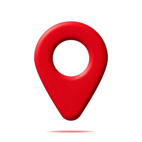 3d Location Map Pin Isolated On White Red Gps Pointer Marker Icon Gps And Navigation Symbol