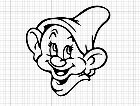 Dopey Svg Snow White Svg 7 Dwarfs Svg Cute Dopey Dopey Etsy Denmark