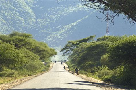 Tanzam Highway Between Dar Es Salaam And Iringa Near Morogoro