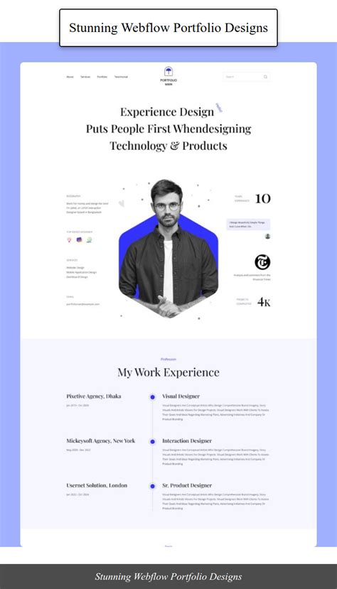 Stunning Webflow Portfolio Designs Portfolio Website Design Portfolio Website Portfolio