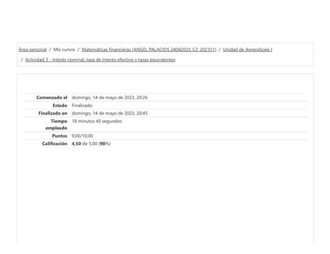 Actividad 3 Interés Nominal Tasa De Interés Efectivo Y Tasas