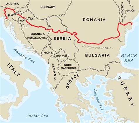 Balkans Voyage Carte Plan