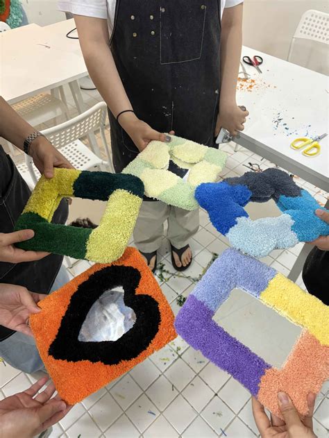 인천 터프팅 원데이클래스 미니거울 만들기 솜씨당