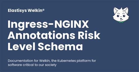 Ingress Nginx Annotations Risk Level Schema Elastisys Welkin®