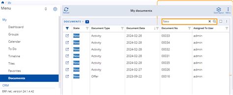 Documents ERP Net Web Client